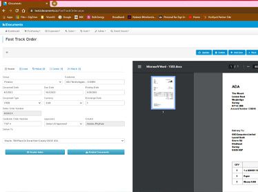 Sales Order Automation | Business Applications | Vision33