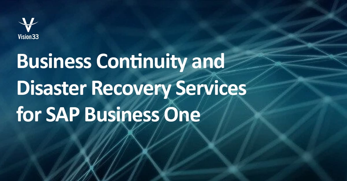 Business Continuity and Disaster Recovery Services for SAP